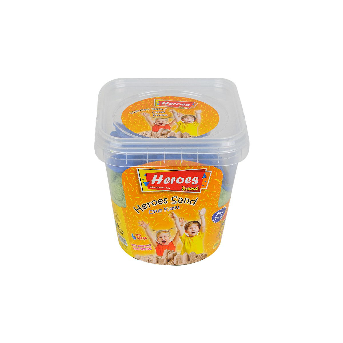 Librairie Memoires. Kinetic Sand 500g Bucket Heroes