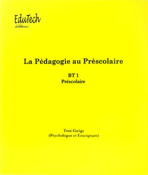 Librairie Memoires. BT1 Education au prescolaire